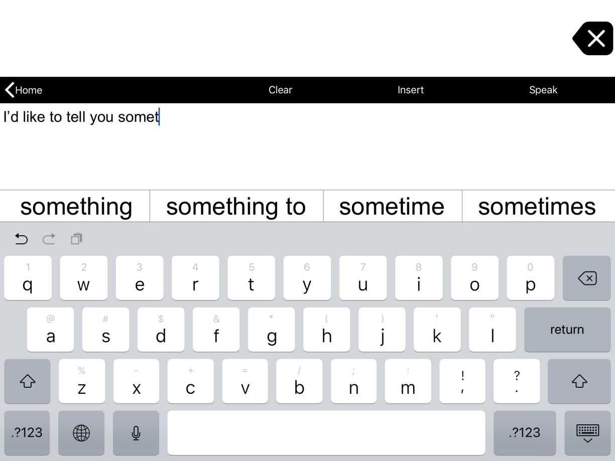 Type using the keyboard - AssistiveWare