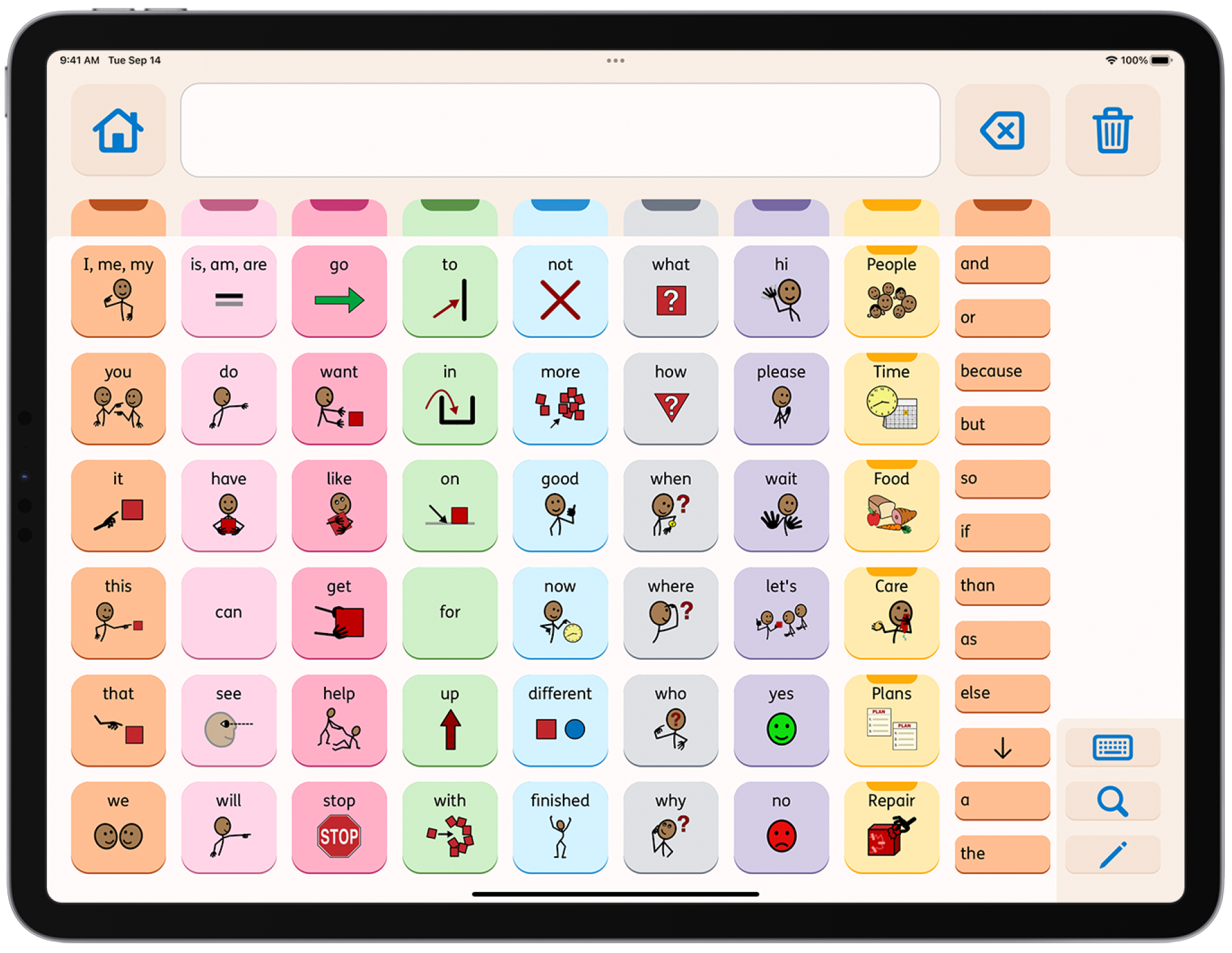 How is the Proloquo vocabulary organized? - AssistiveWare