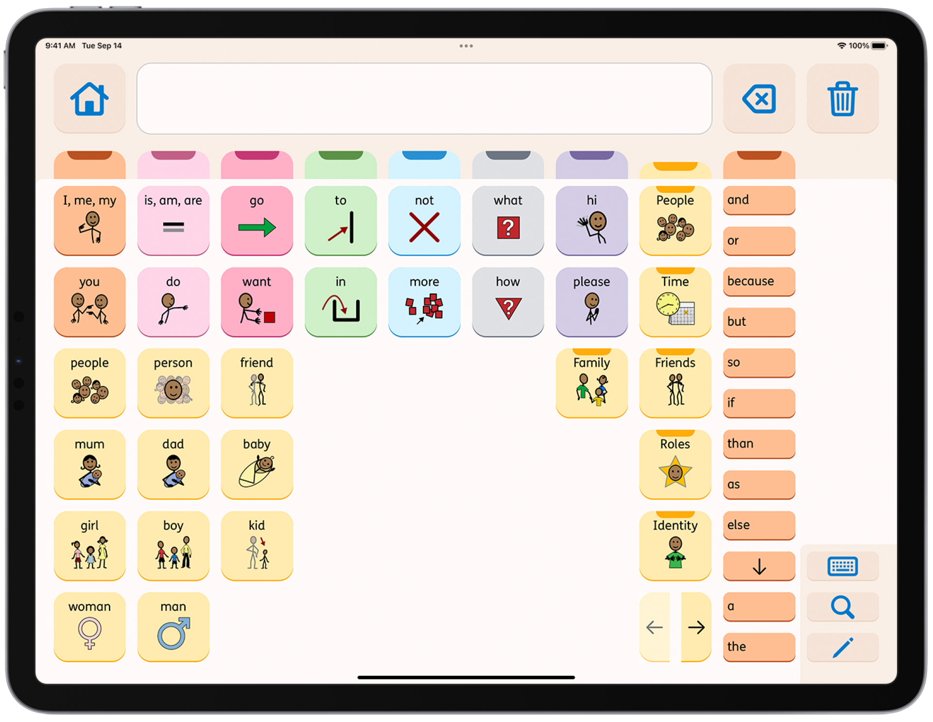 How is the Proloquo vocabulary organized? - AssistiveWare