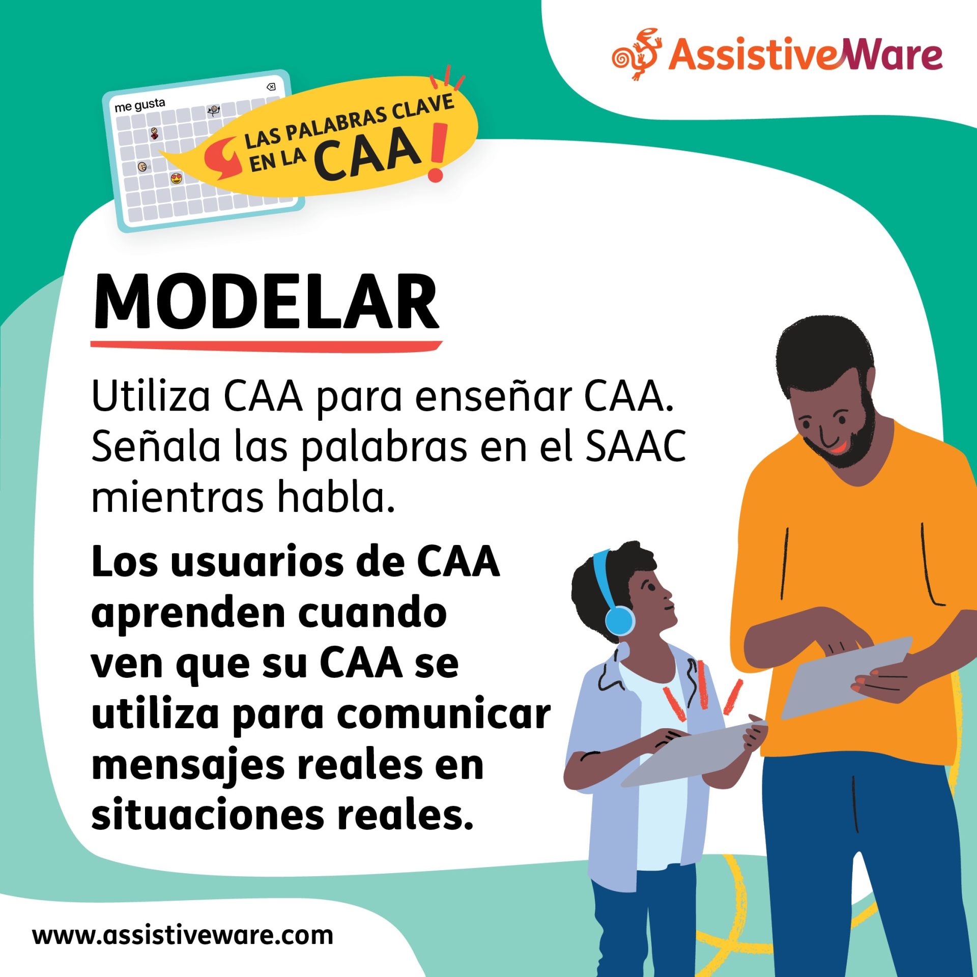 Ayuda sobre CAA: Frases comunes y palabras clave - AssistiveWare