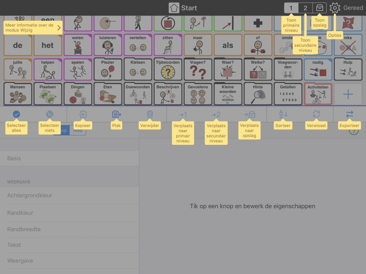 Helpfunctie in Proloquo2Go - AssistiveWare