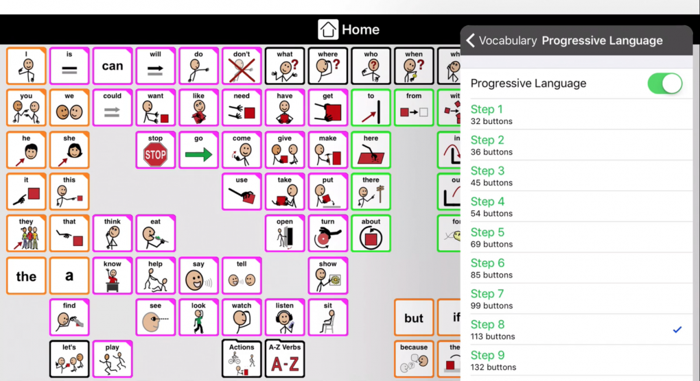 Using Progressive Language in Proloquo2Go - AssistiveWare