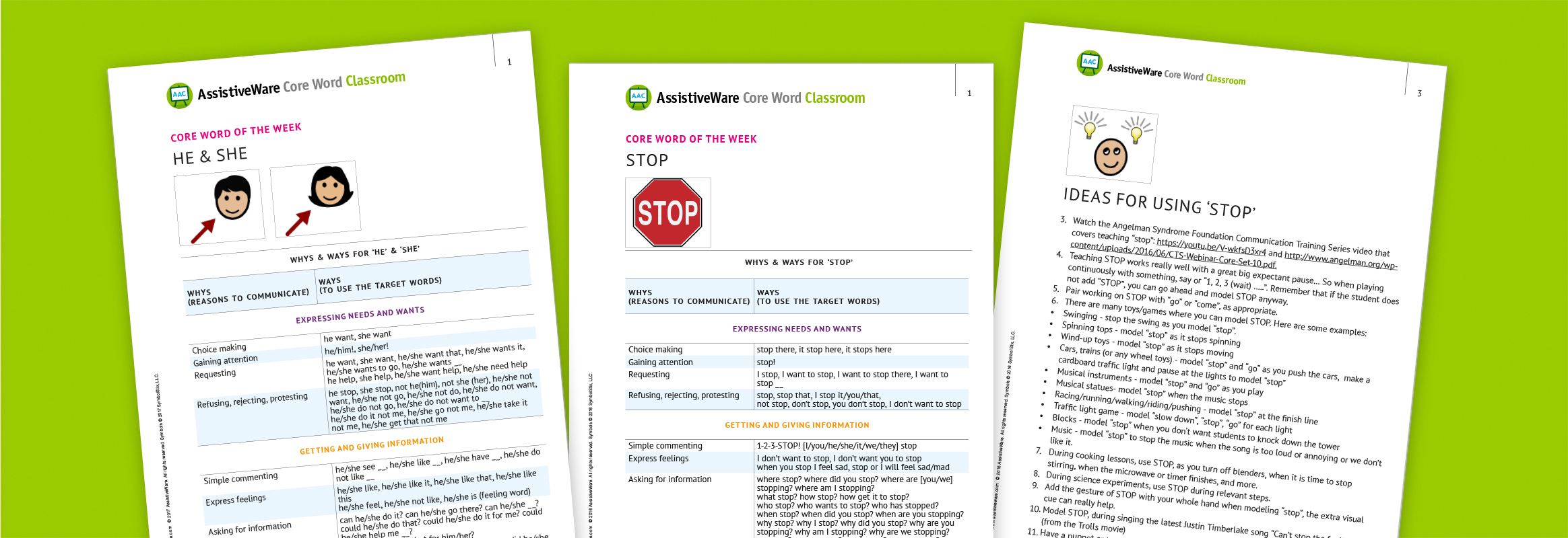 Teaching Core Words: using WOW vs PAW - AssistiveWare