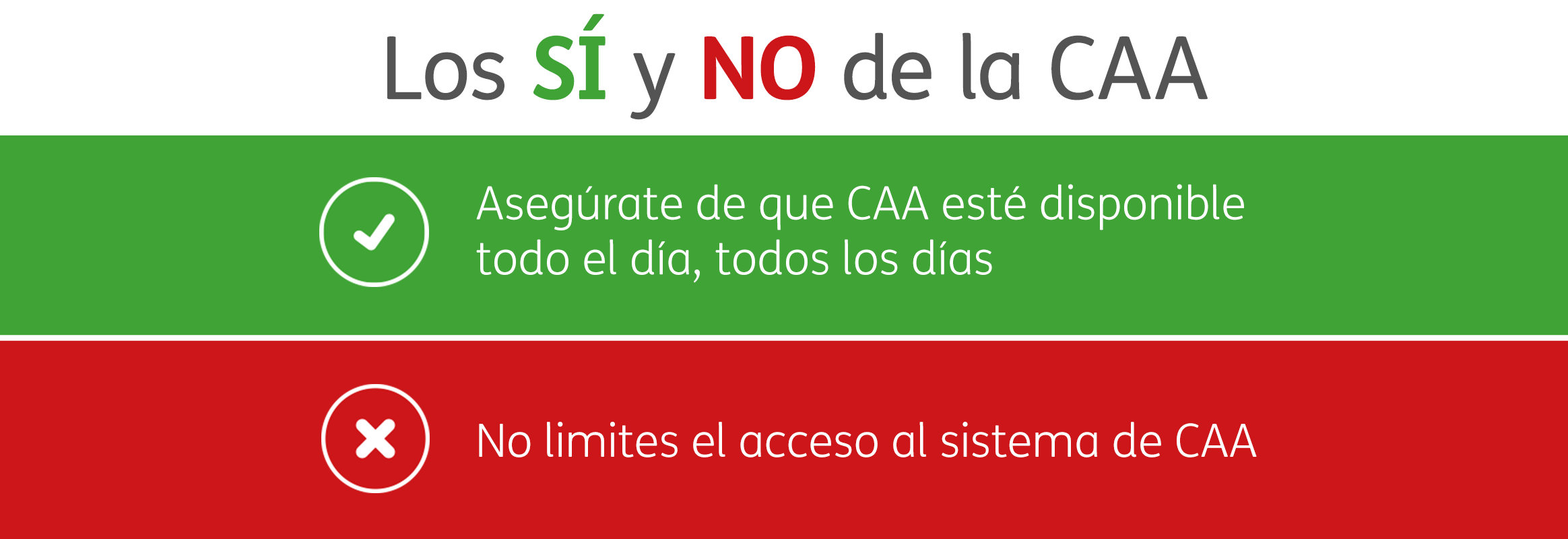 Los SÍ y NO de la CAA: Acceso a la CAA - AssistiveWare