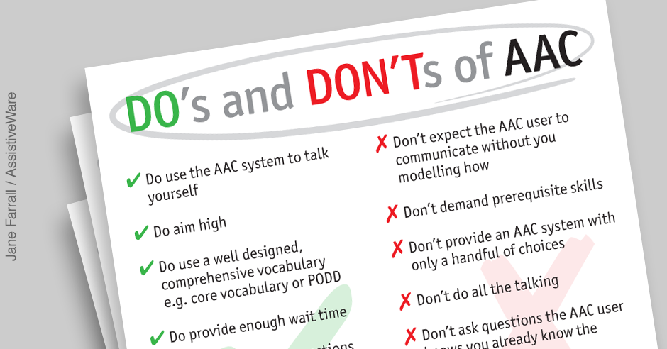 An overview of the Do’s and Don’ts of AAC - AssistiveWare