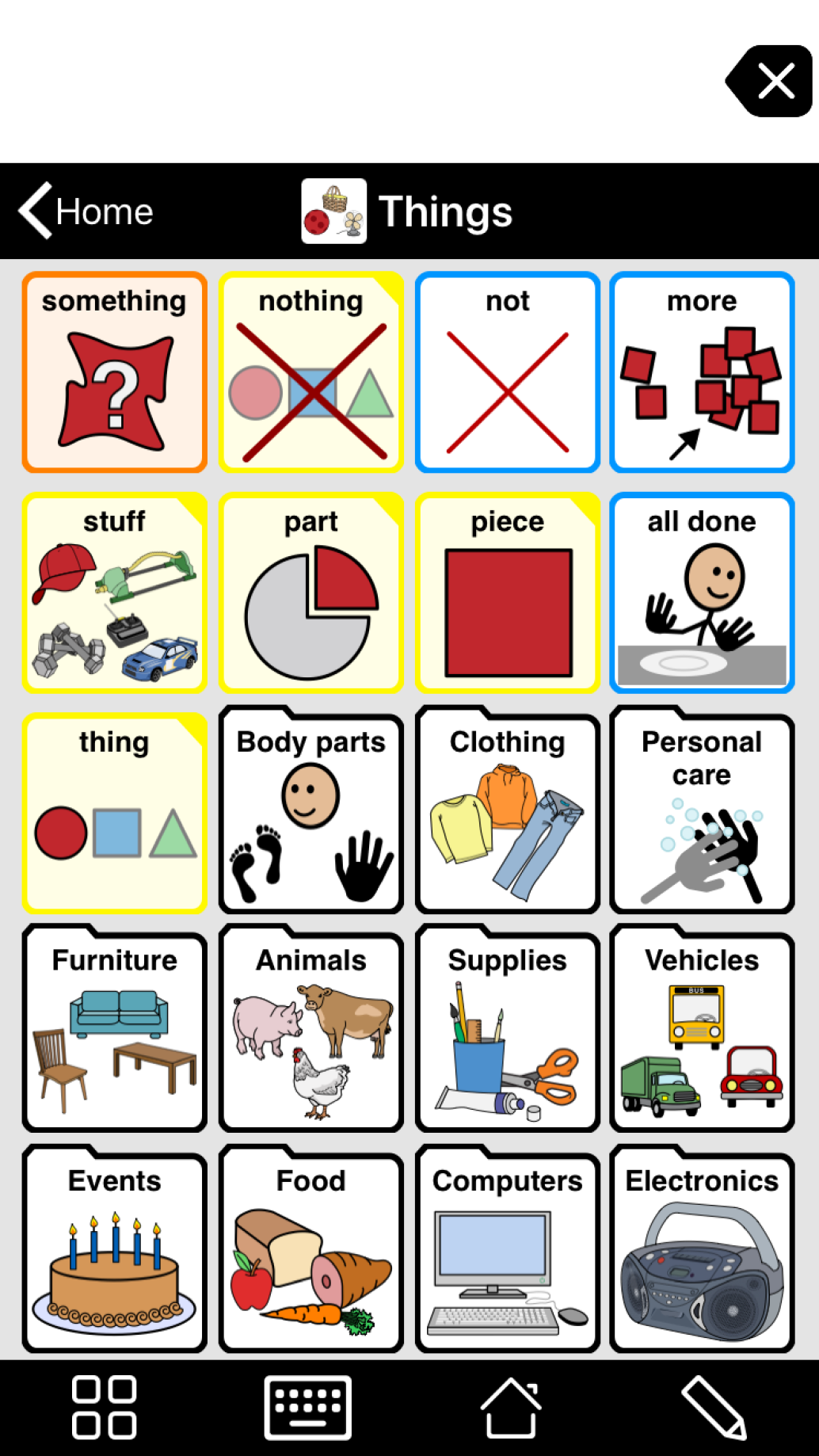 Simplify the bottom toolbar - AssistiveWare