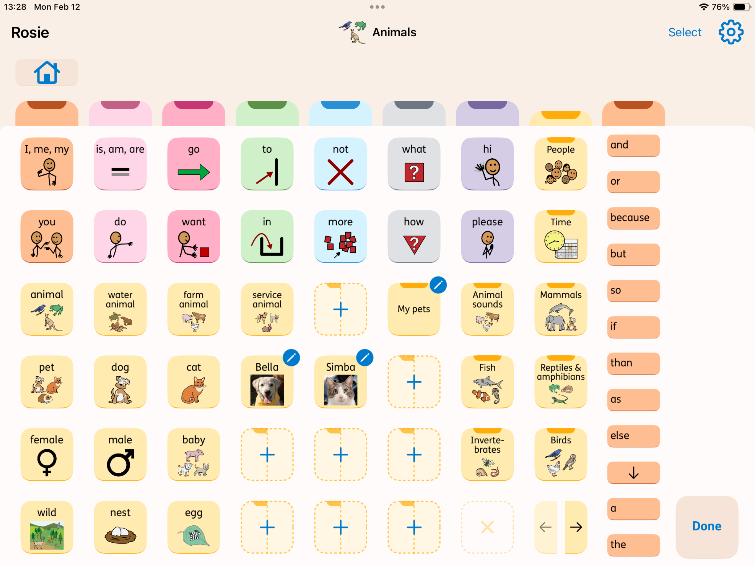 Move buttons in Proloquo - AssistiveWare