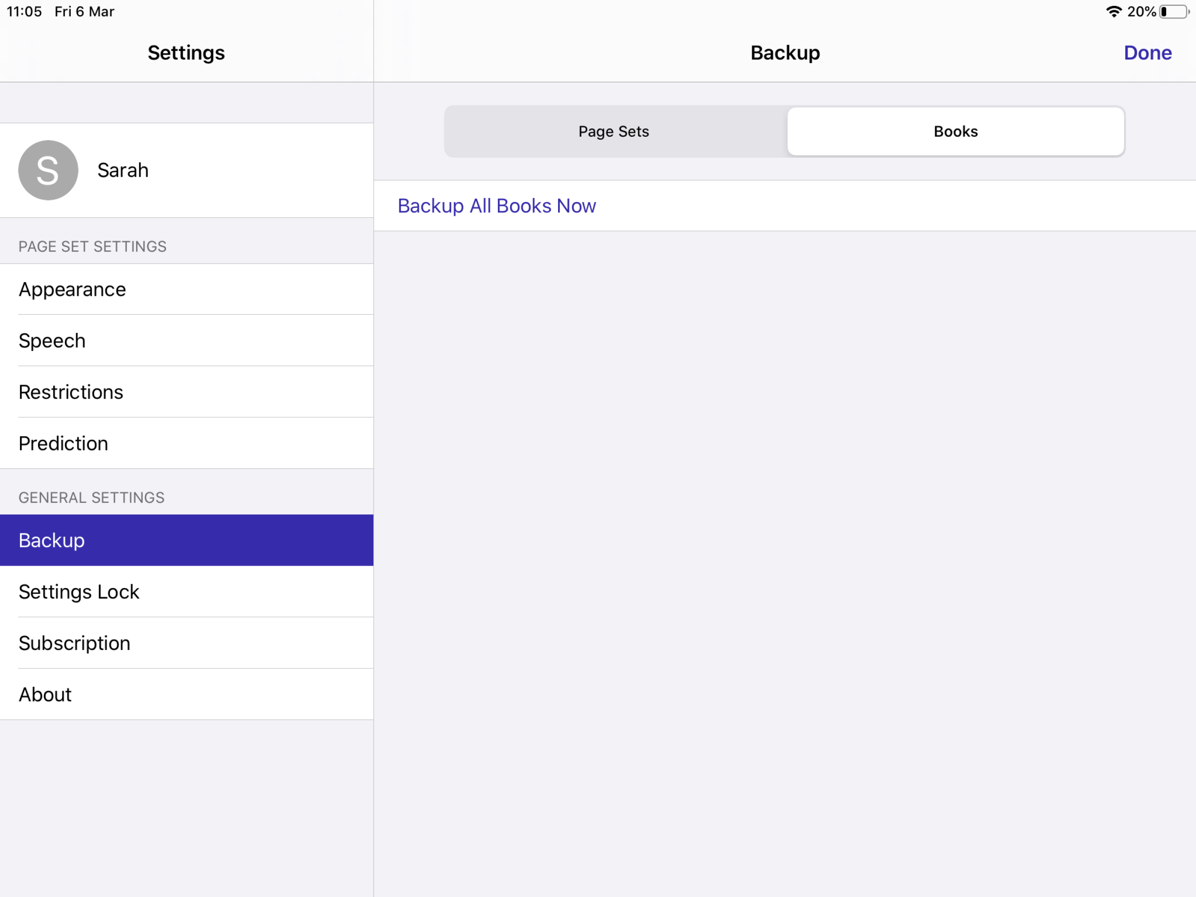 Backup and restore PODD books - AssistiveWare